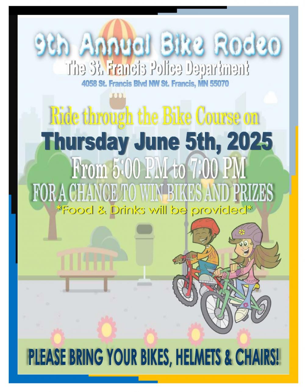 Bike Rodeo - June 5th | St. Francis Minnesota