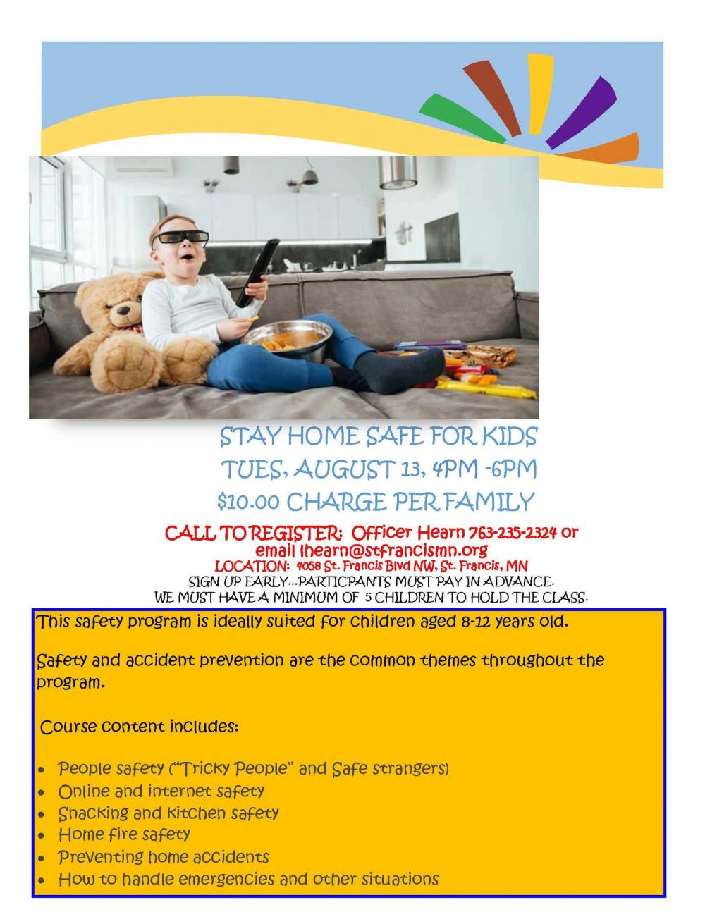 Stay Safe At Home | St. Francis Minnesota